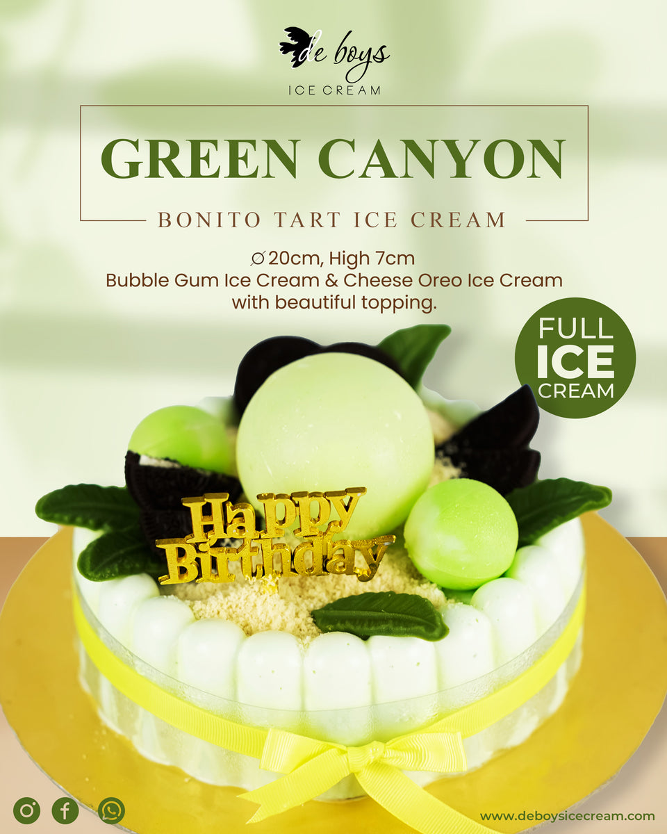 Bonito Tart - GREEN CANYON (Bubble Gum & Cheese Oreo) – de Boys Ice Cream